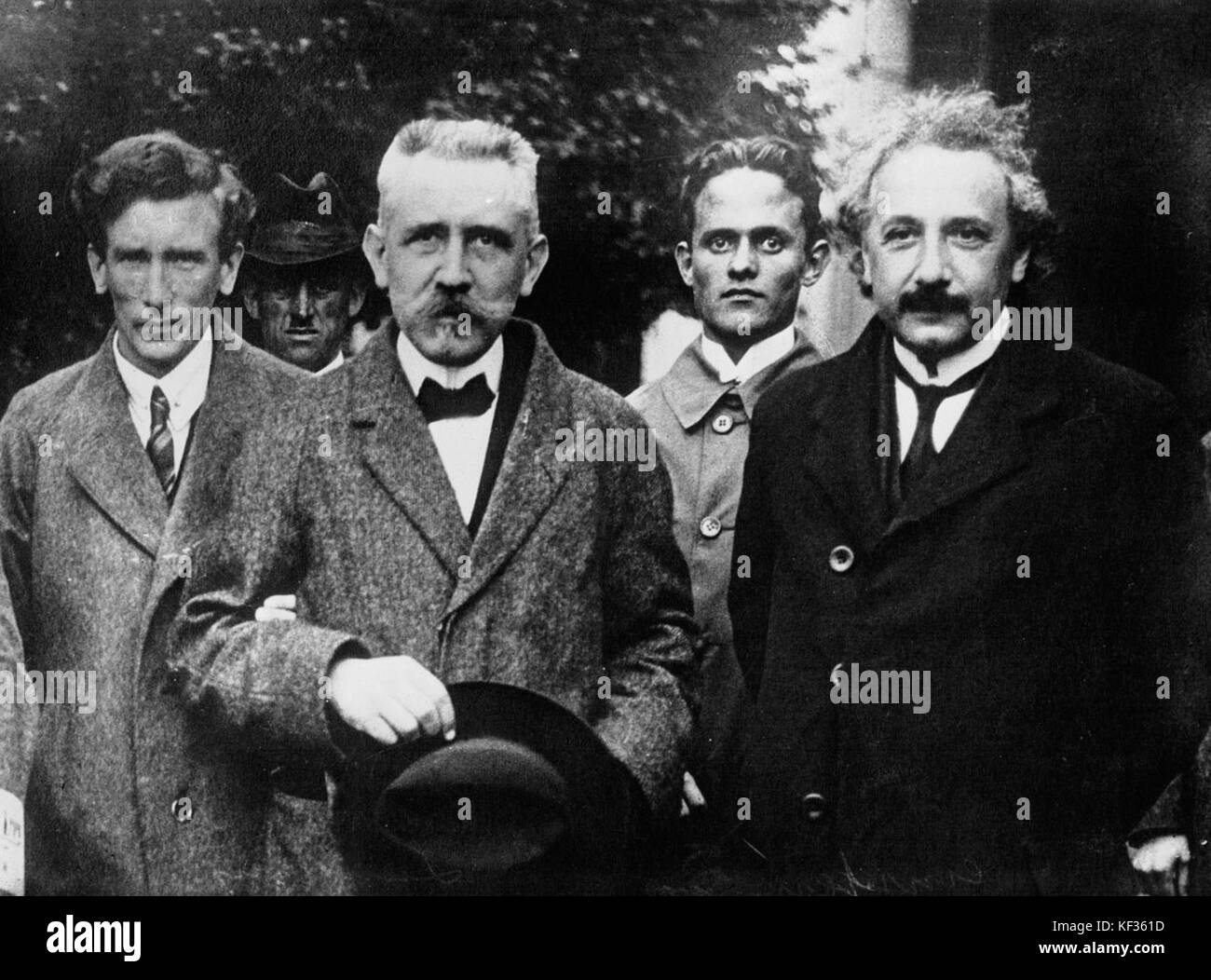 This photograph captures Paul Langevin and Albert Einstein in 1923, two ...