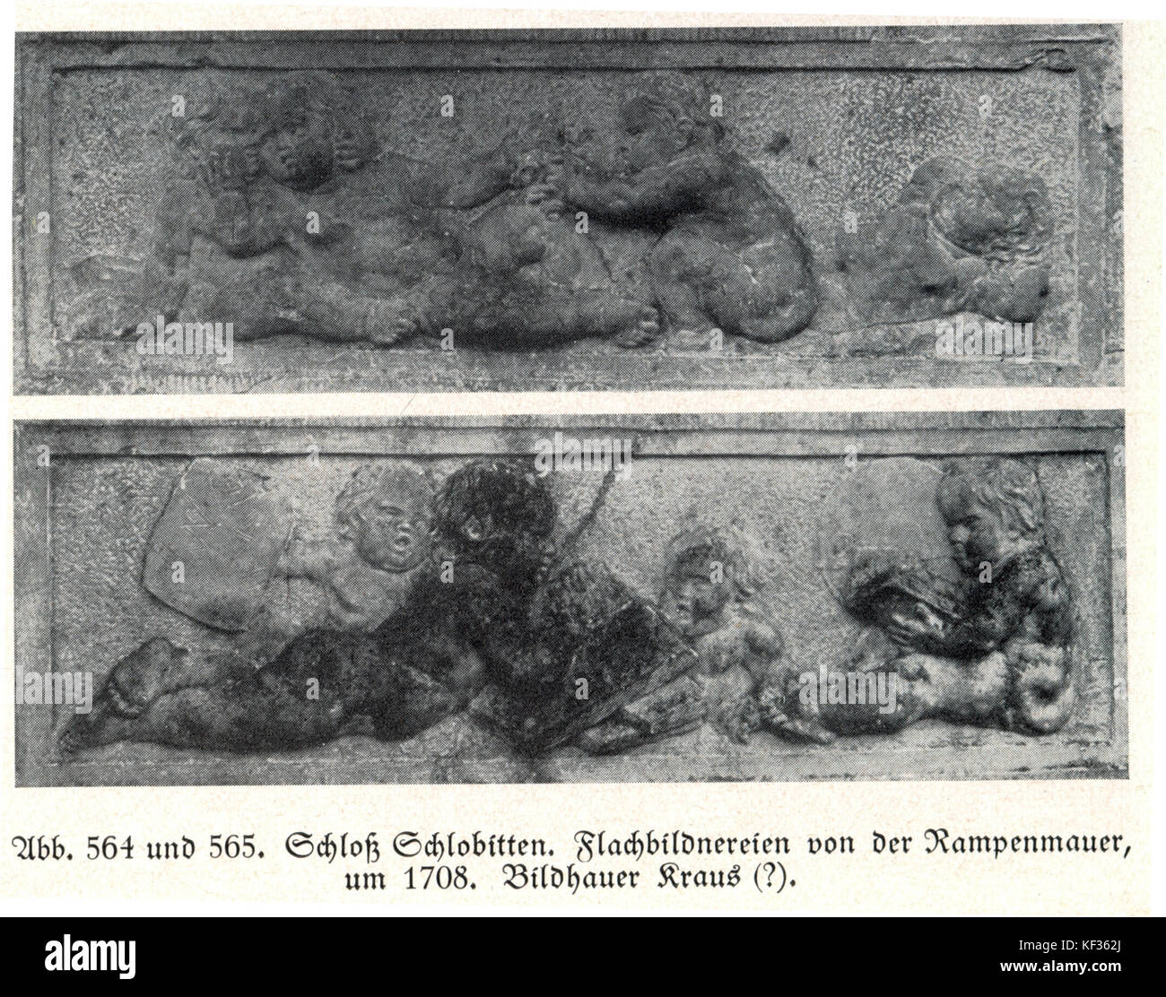 Schloss Schlobitten, Relief, Rampenmauer, 1708, Bildhauer Kraus Stock ...