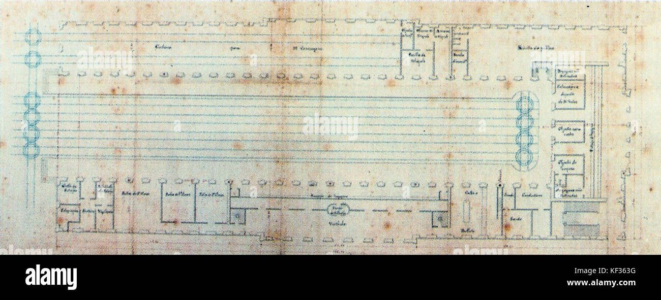 Santa Apolonia Railway Station blueprints Stock Photo - Alamy