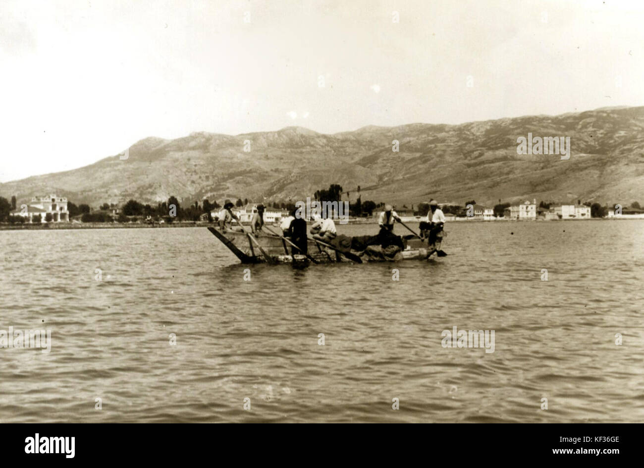 Ohridsko ezero, ribari i kajce, Nikola German Stock Photo - Alamy