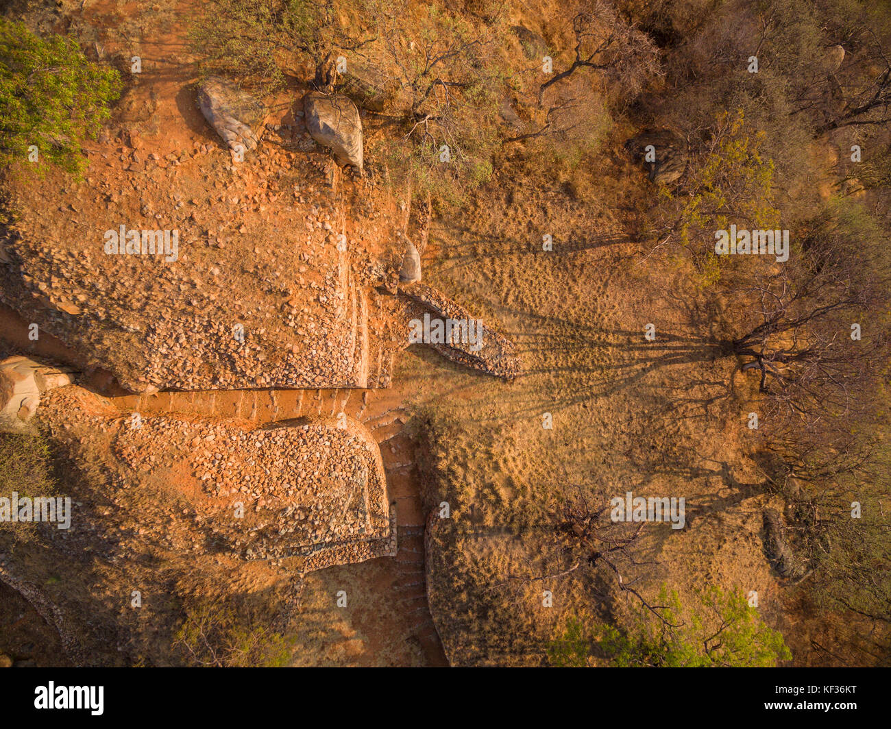 An aerial view of Zimbabwe's Khami Ruins Stock Photo - Alamy