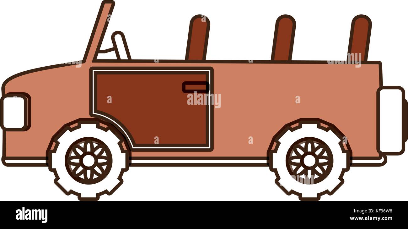 safari vehicle vector illustration Stock Vector Image & Art - Alamy