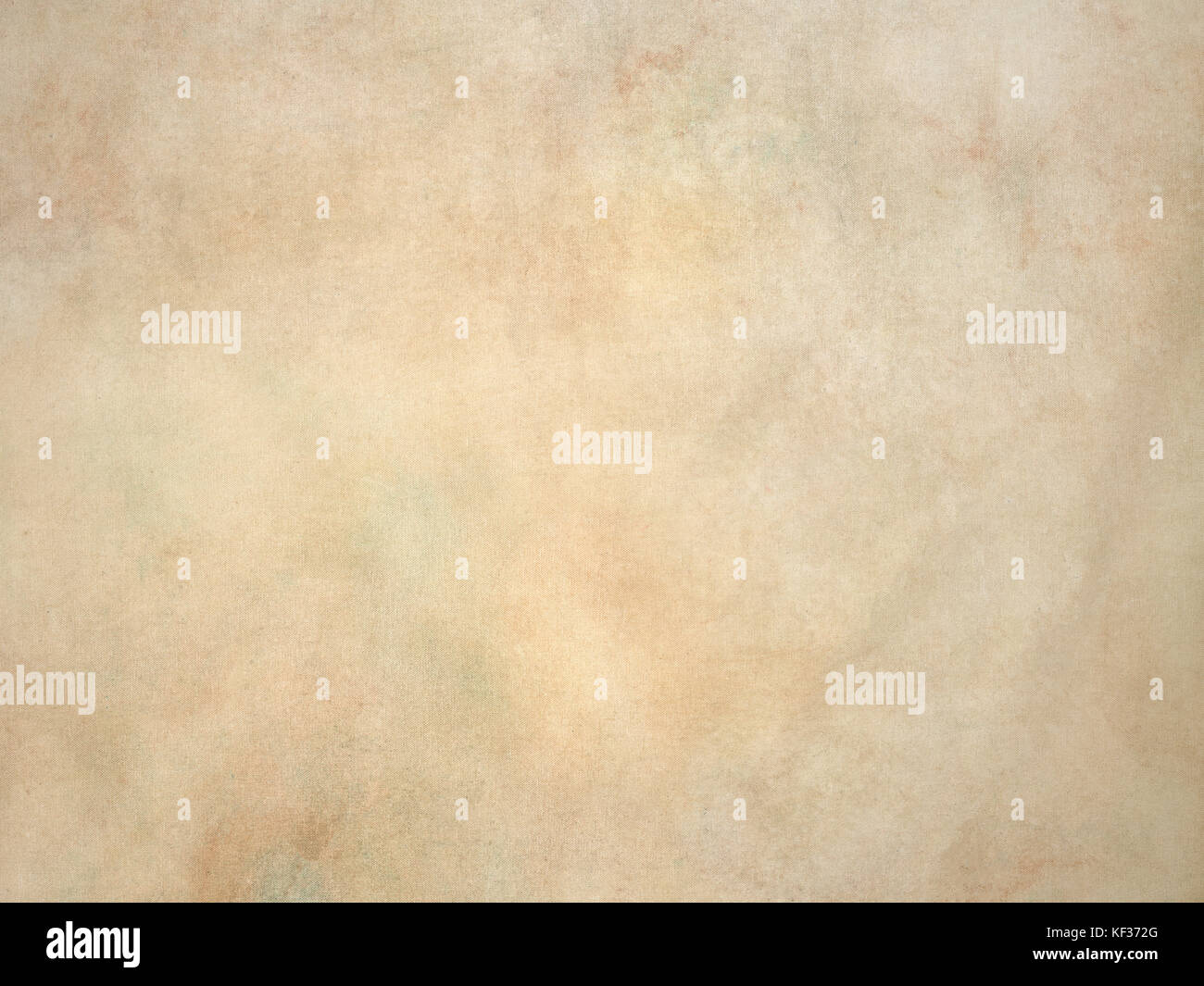 Warm cream tan vintage canvas background with stains and pigments Stock ...