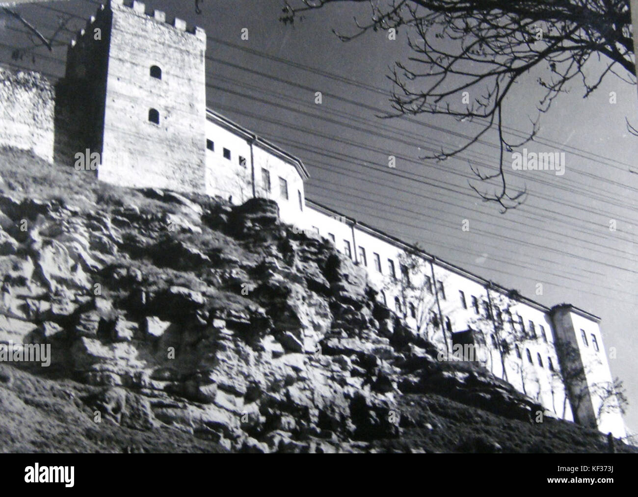 A historical photograph showing Skopsko Kale before the earthquake. The ...