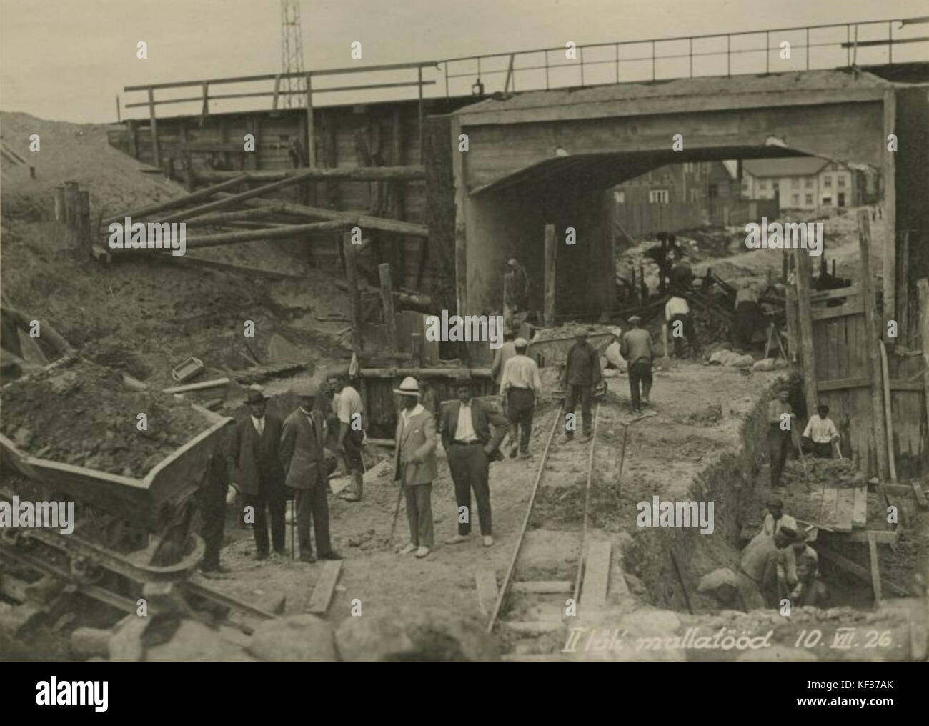 Rohu tn viadukti rajamine 10 07 1926 Stock Photo - Alamy