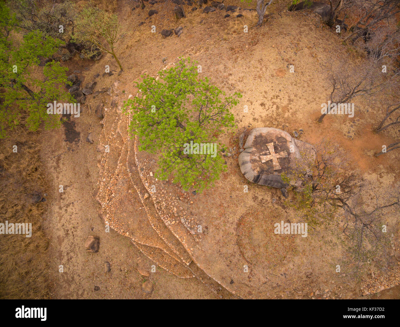 An aerial view of Zimbabwe's Khami Ruins Stock Photo - Alamy