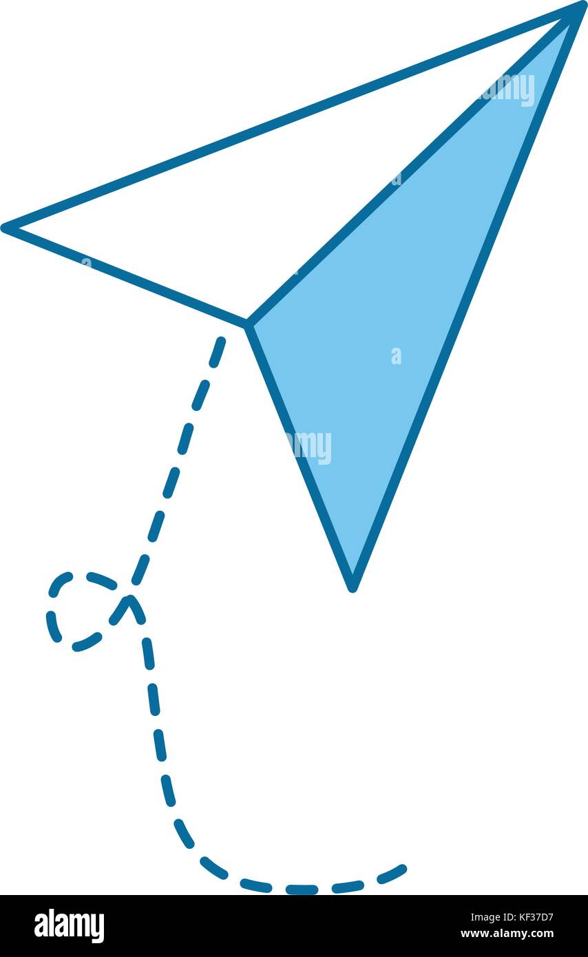 airplane paper flying icon vector illustration design Stock Vector ...