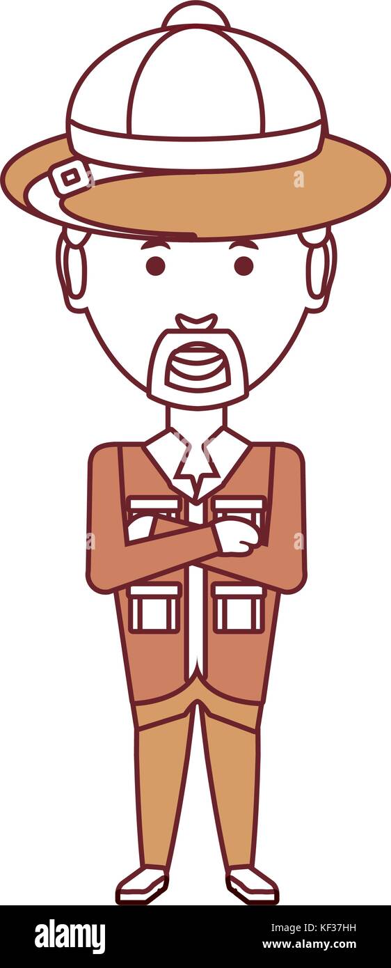 safari man vector illustration Stock Vector Image & Art - Alamy