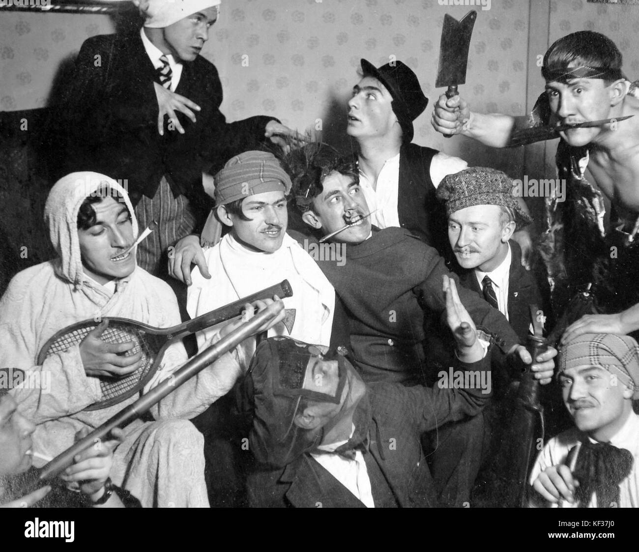 Tableau, jesting, men 6352 Stock Photo - Alamy