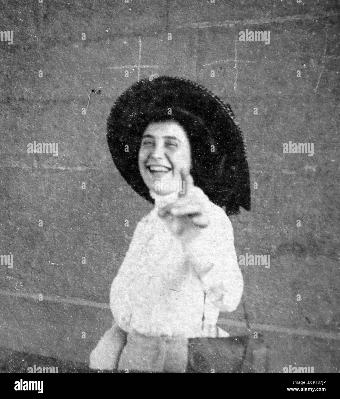 Joyful woman Black and White Stock Photos & Images - Alamy