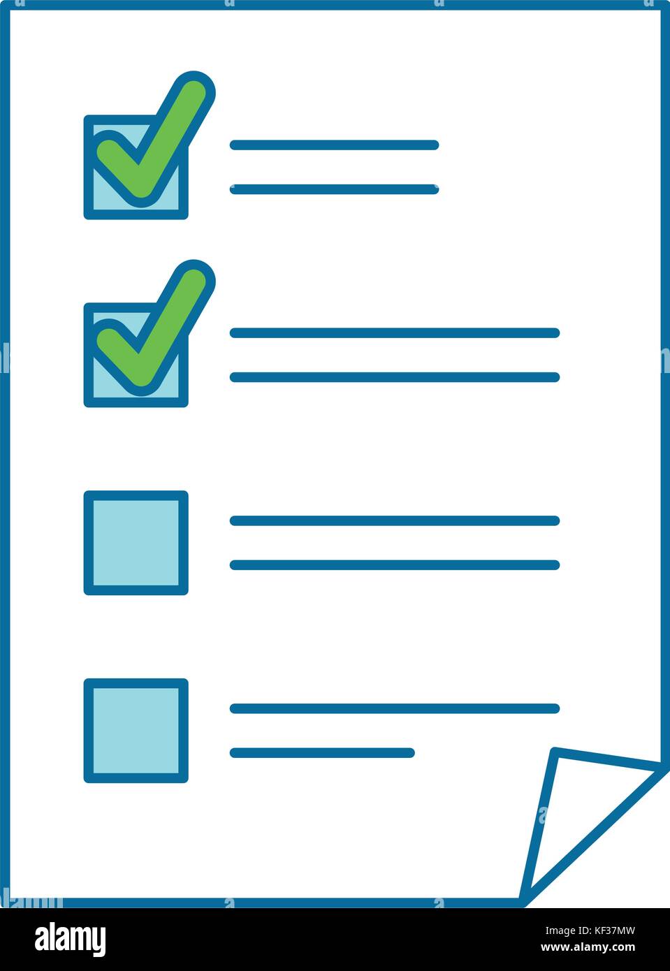 paper document checklist icon vector illustration design Stock Vector ...