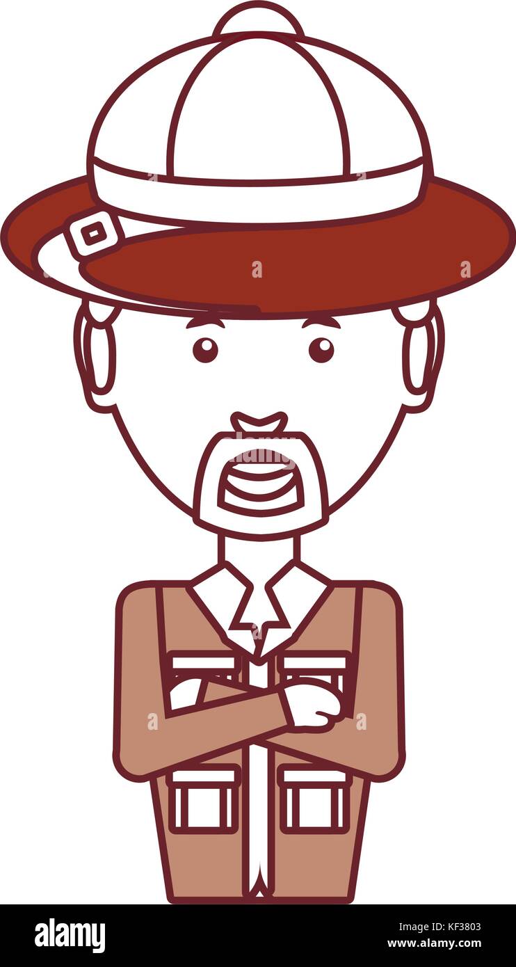 safari man vector illustration Stock Vector Image & Art - Alamy