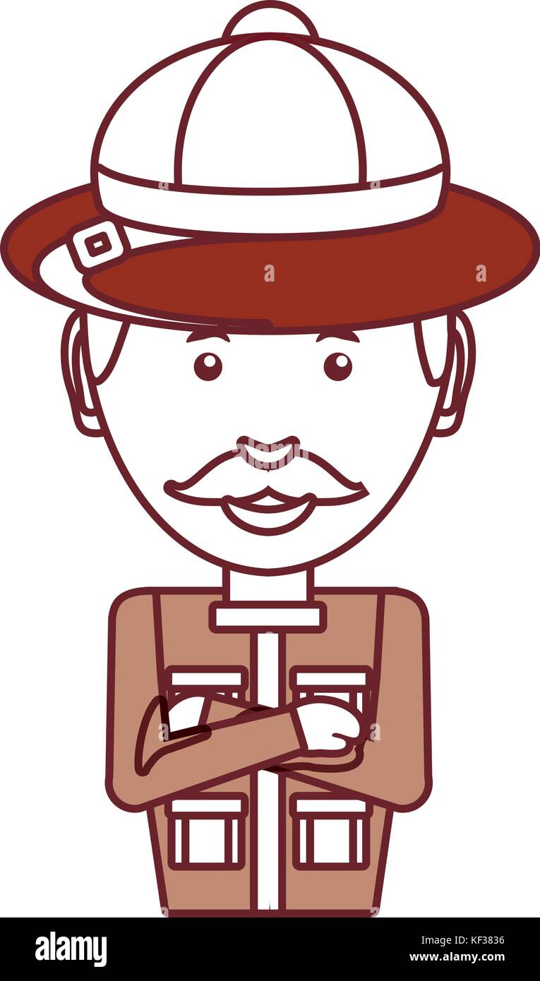 safari man vector illustration Stock Vector Image & Art - Alamy