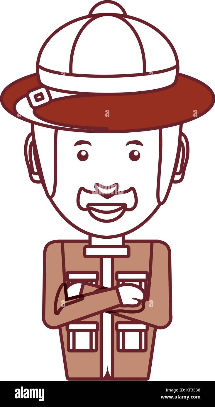 safari man vector illustration Stock Vector Image & Art - Alamy