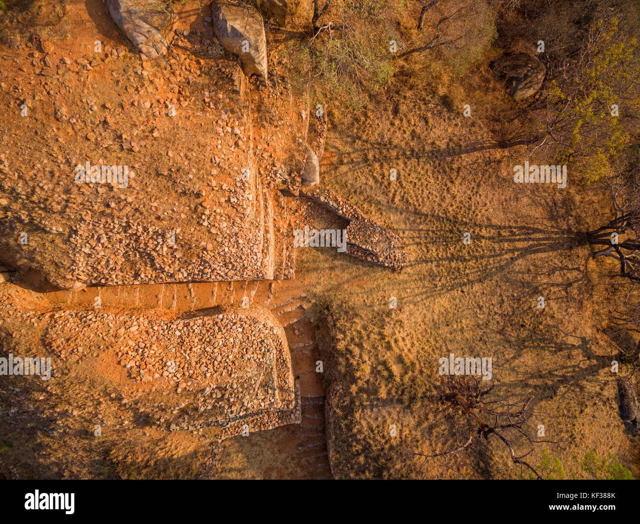 An aerial view of Zimbabwe's Khami Ruins Stock Photo - Alamy