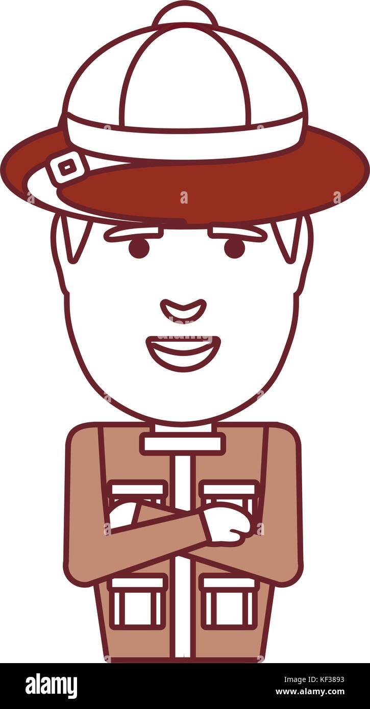 safari man vector illustration Stock Vector Image & Art - Alamy