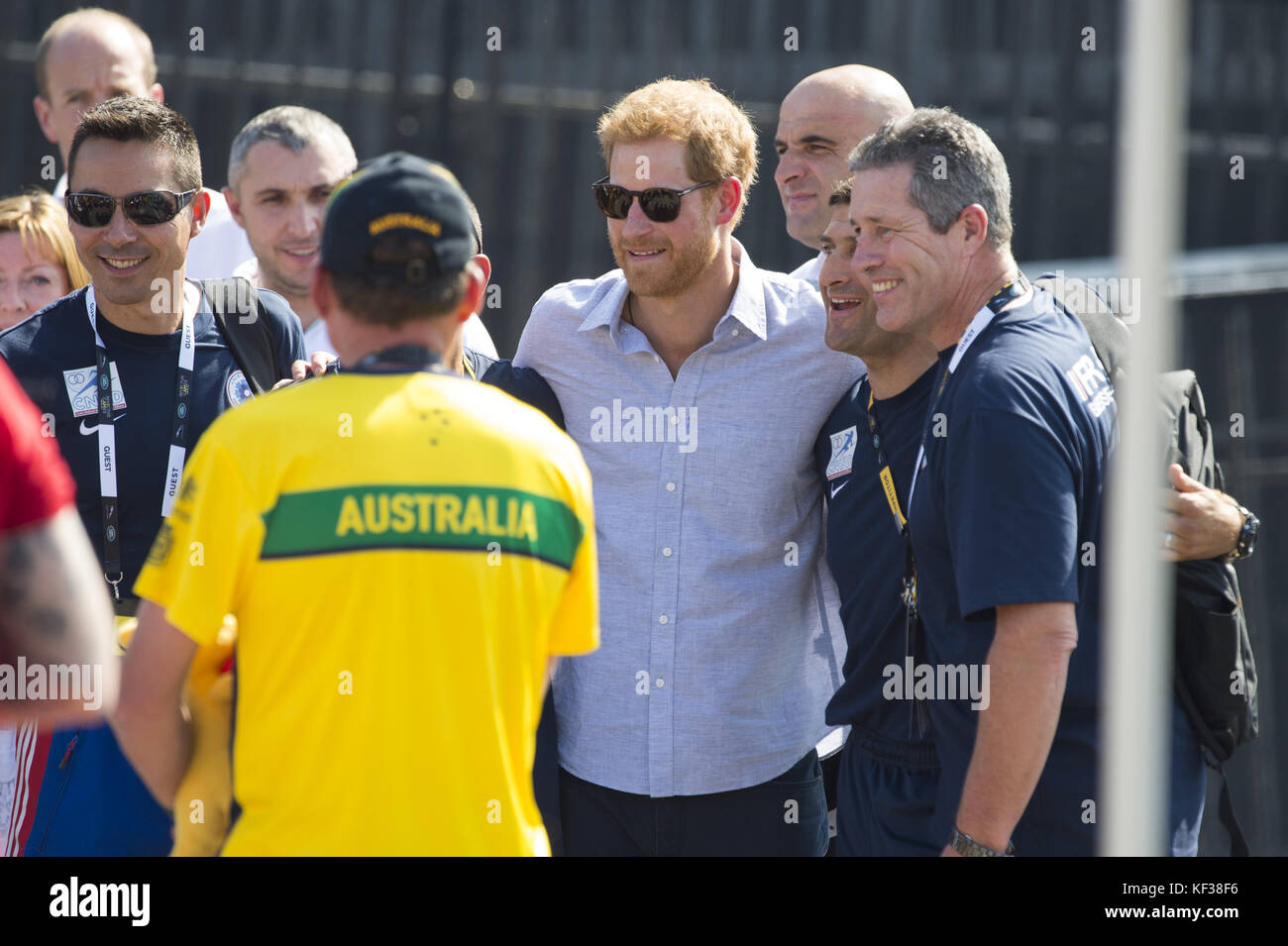 Prince Harry attends Jaguar Land Rover Driving Challenge in Toronto ...