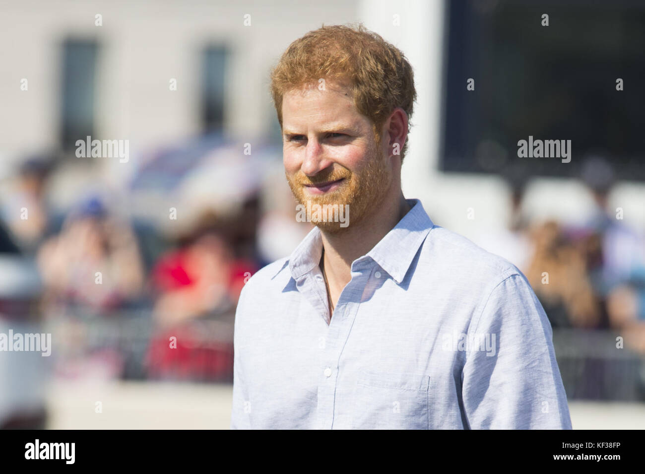 Prince Harry attends Jaguar Land Rover Driving Challenge in Toronto ...