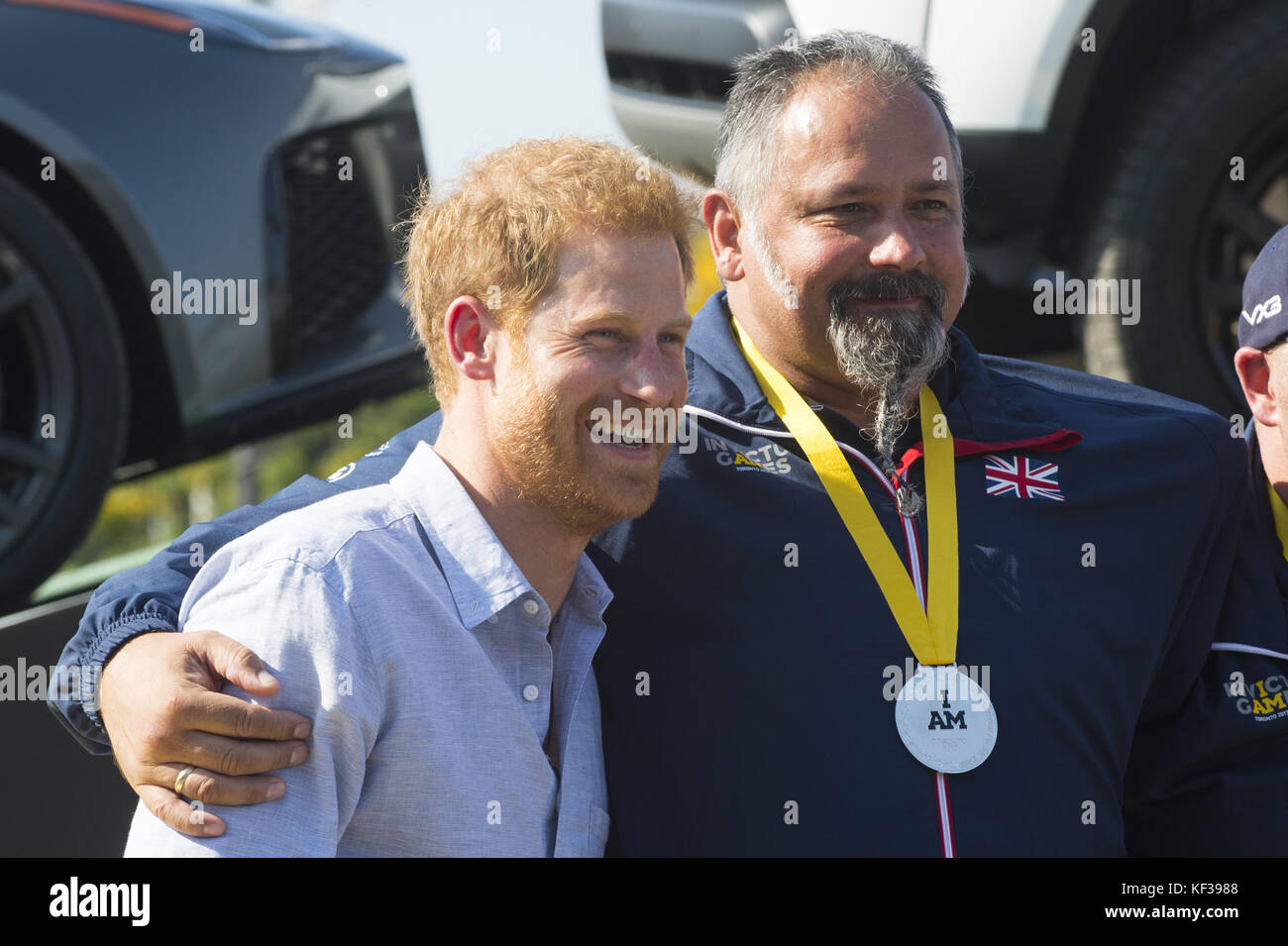 Prince Harry attends Jaguar Land Rover Driving Challenge in Toronto ...