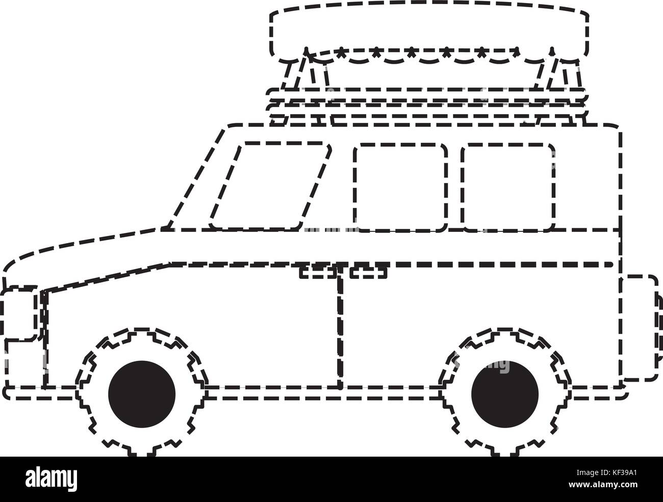 Game drive africa kruger vehicle Stock Vector Images - Alamy