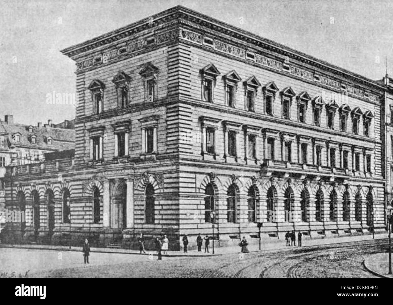 Reichsbank Leipzig 1890 Stock Photo - Alamy