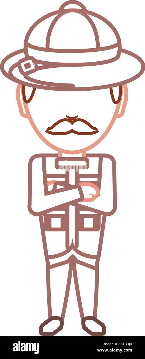 safari man vector illustration Stock Vector Image & Art - Alamy