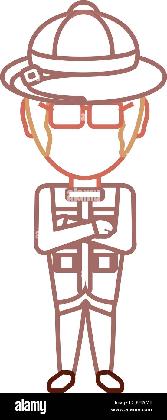 safari man vector illustration Stock Vector Image & Art - Alamy