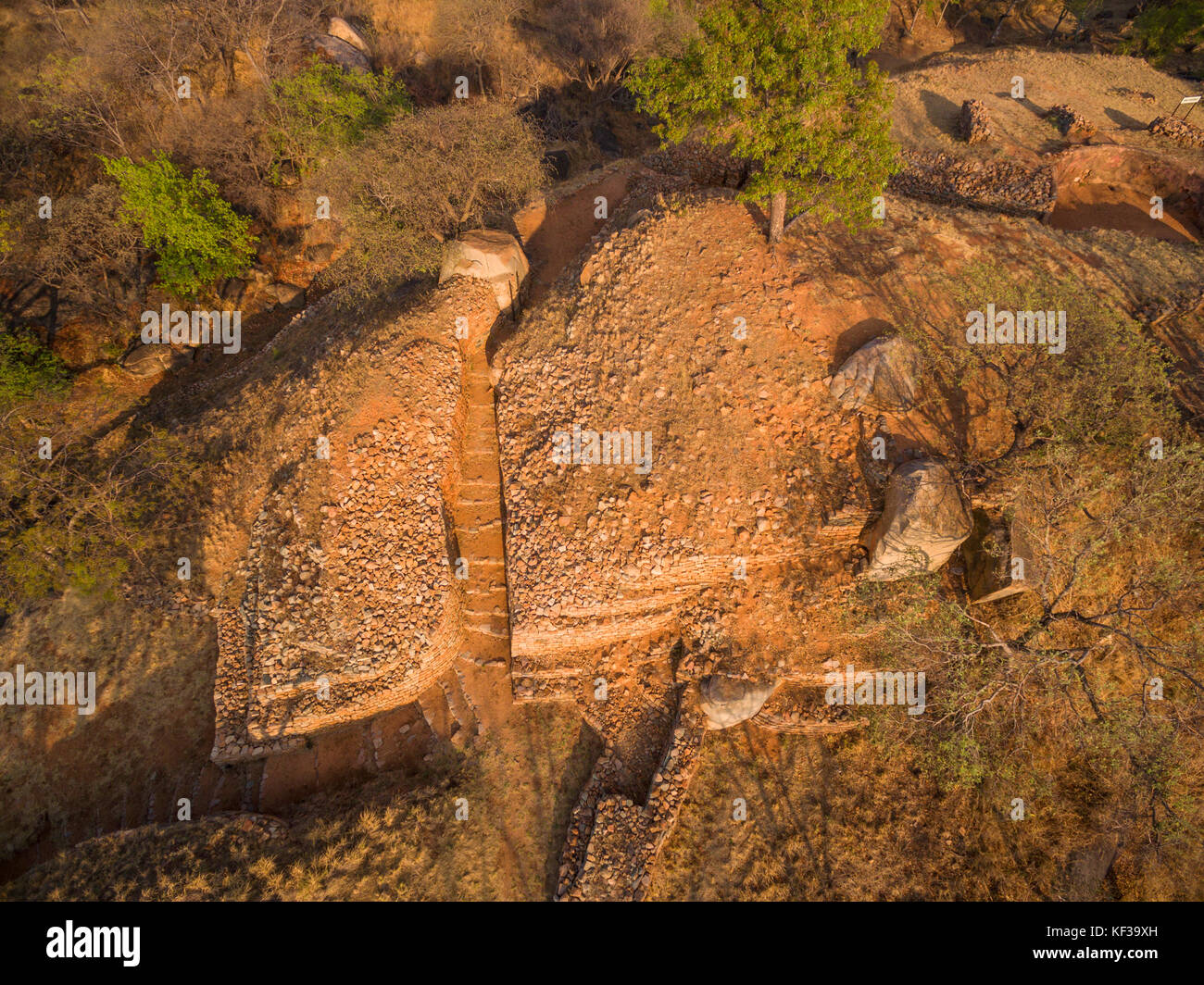An aerial view of Zimbabwe's Khami Ruins Stock Photo - Alamy
