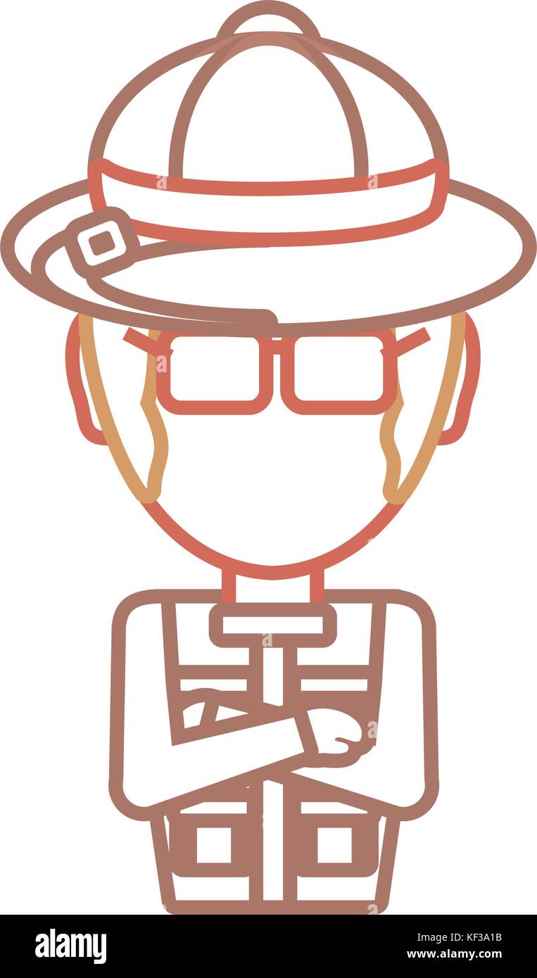 safari man vector illustration Stock Vector Image & Art - Alamy