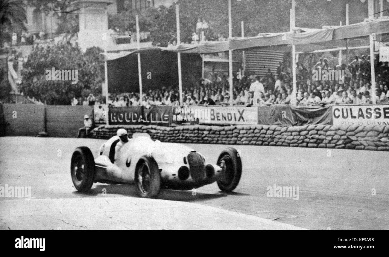 Rudolf Caracciola au Grand Prix de Monaco 1937 Stock Photo - Alamy