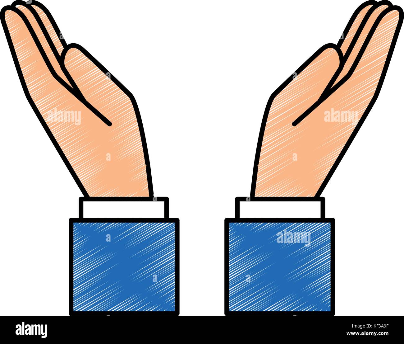 hands human protecting icon vector illustration design Stock Vector ...