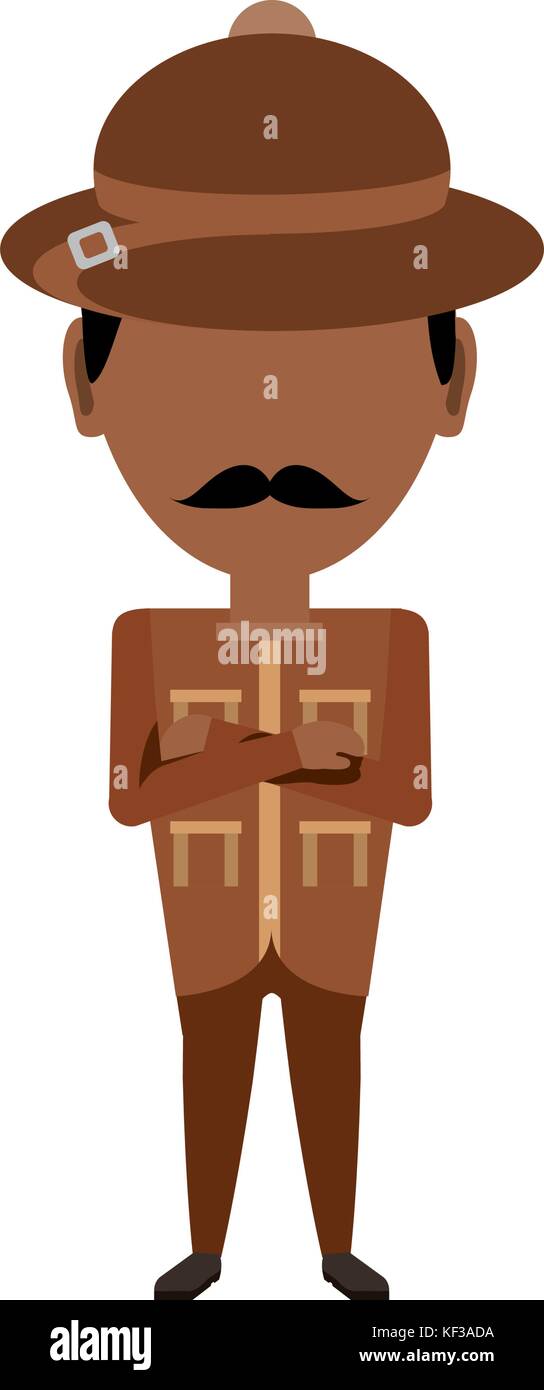 safari man vector illustration Stock Vector Image & Art - Alamy