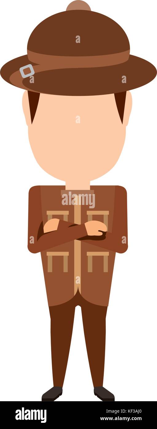 safari man vector illustration Stock Vector Image & Art - Alamy