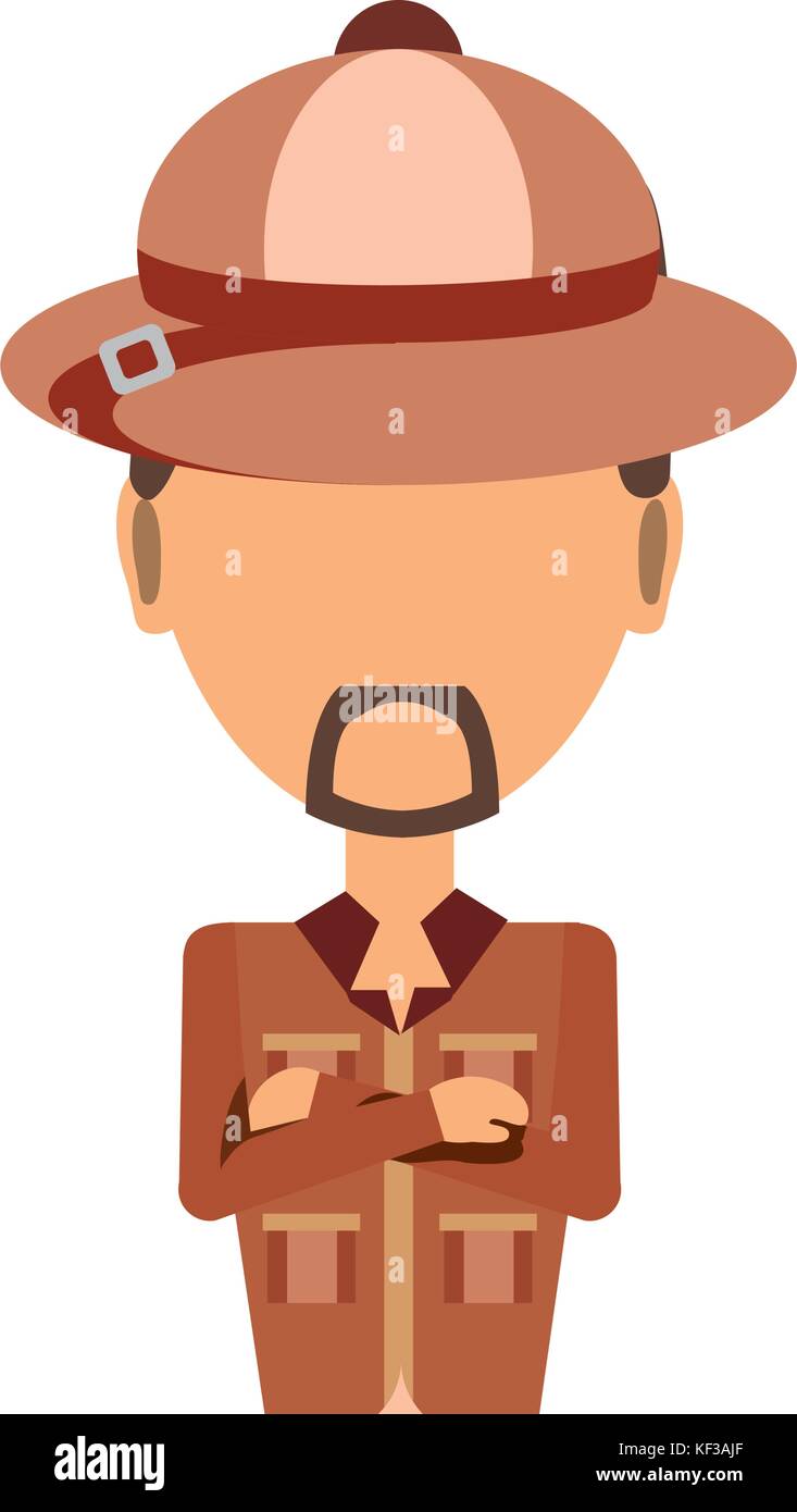 safari man vector illustration Stock Vector Image & Art - Alamy