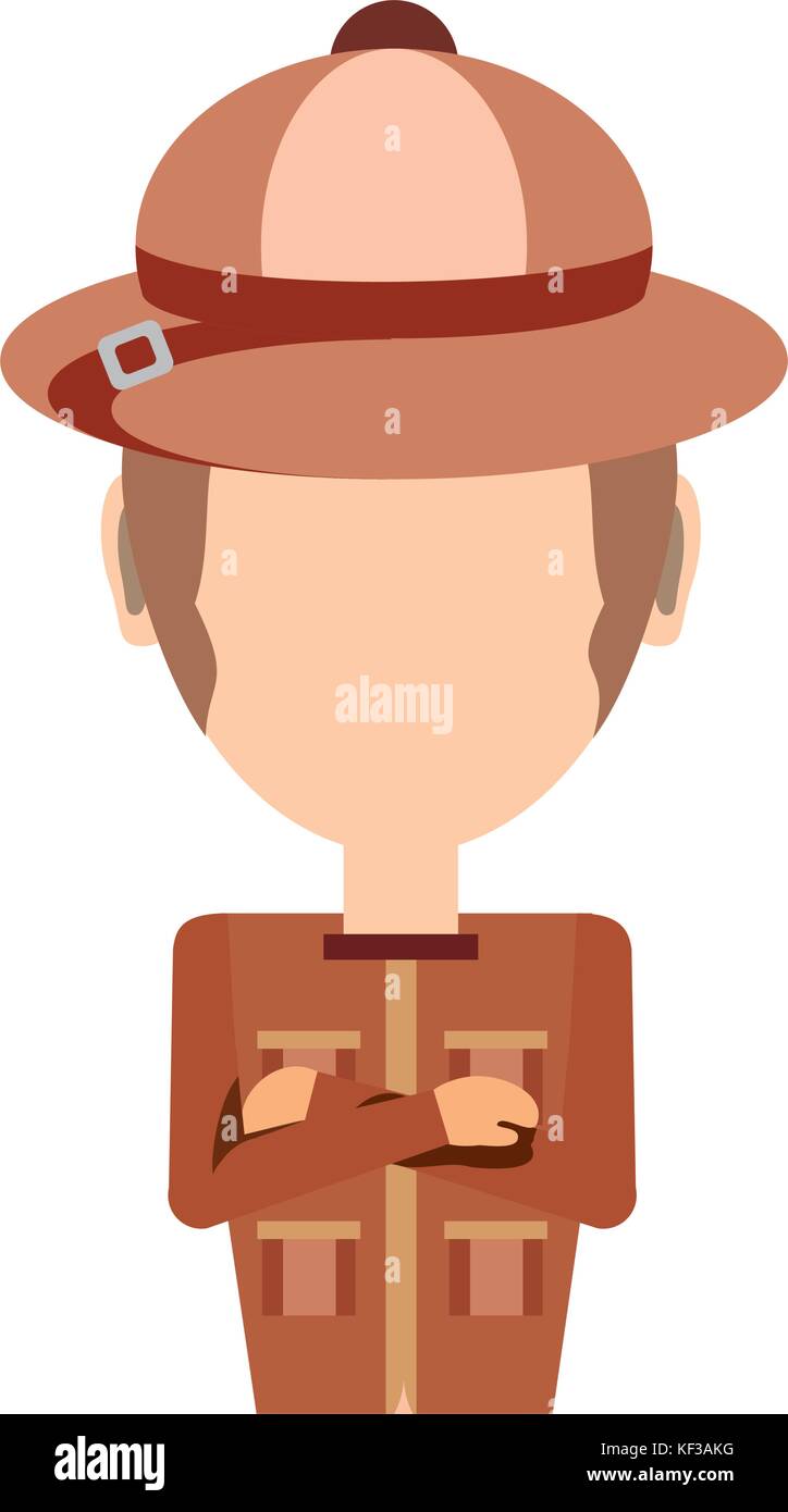 safari man vector illustration Stock Vector Image & Art - Alamy