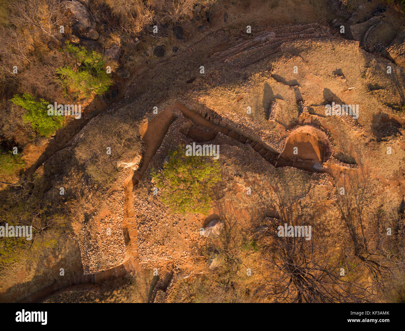 An aerial view of Zimbabwe's Khami Ruins Stock Photo - Alamy