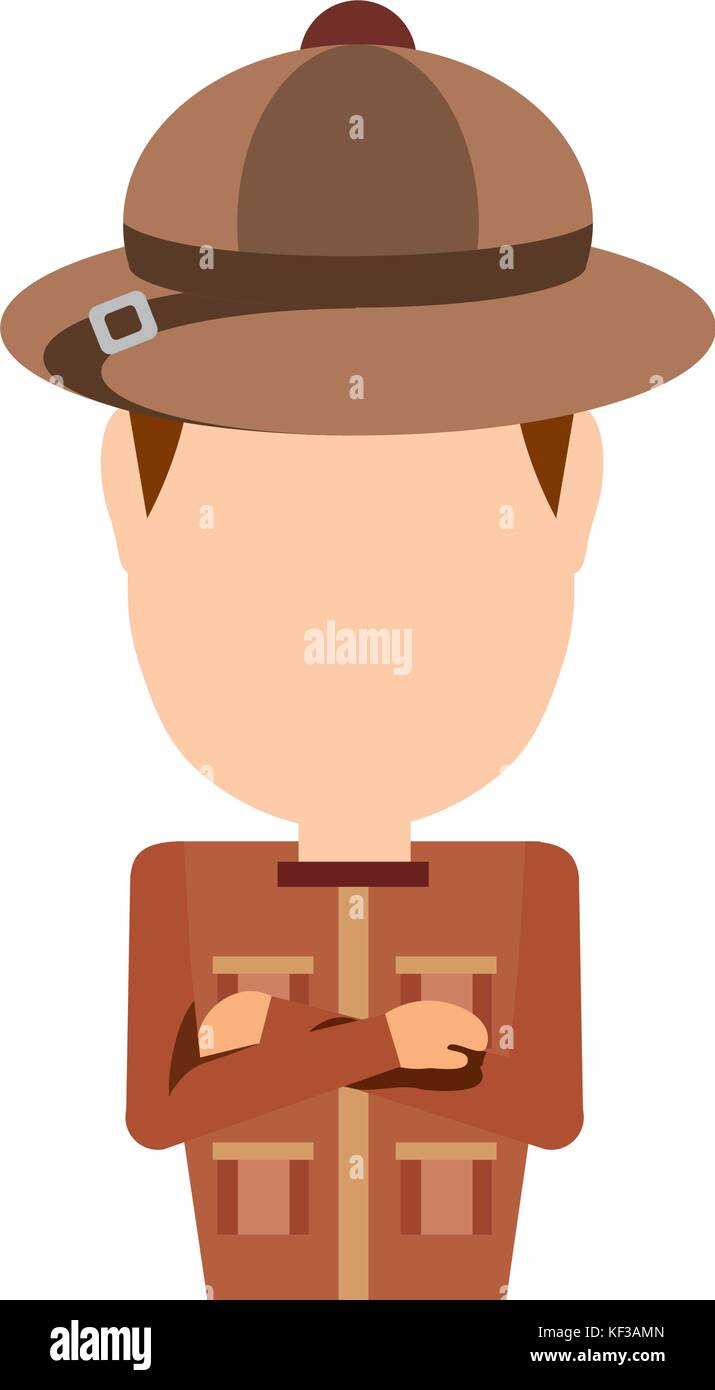 safari man vector illustration Stock Vector Image & Art - Alamy