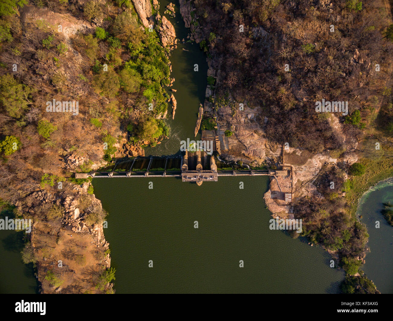 An aerial view of the Khami dam near Bulawayo Zimbabwe Stock Photo - Alamy