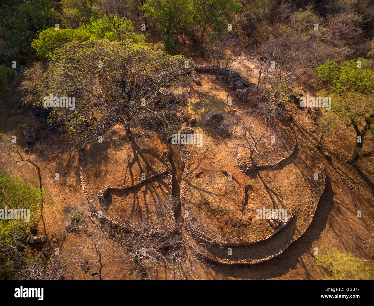 An aerial view of Zimbabwe's Khami Ruins Stock Photo - Alamy