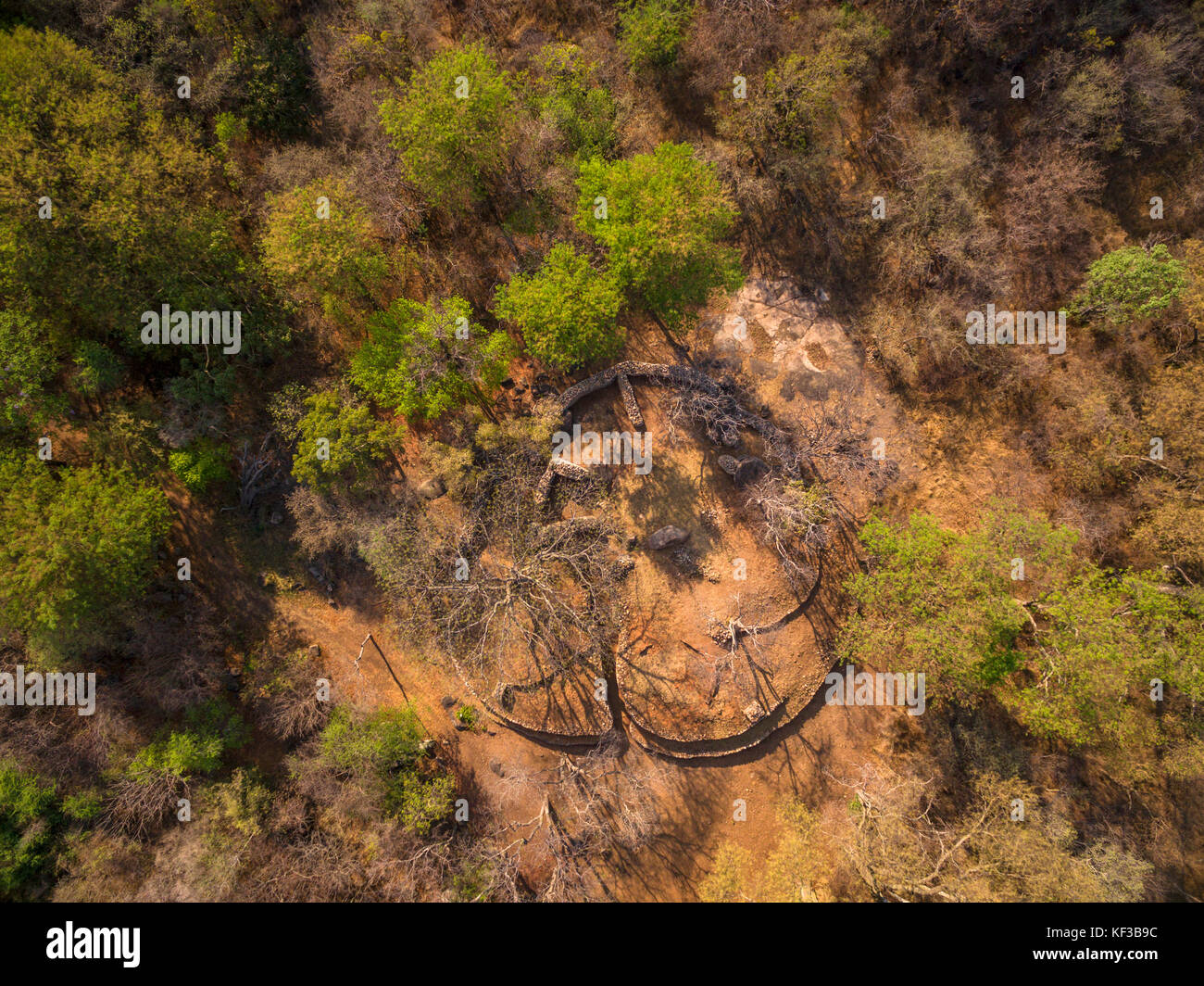 An aerial view of Zimbabwe's Khami Ruins Stock Photo - Alamy