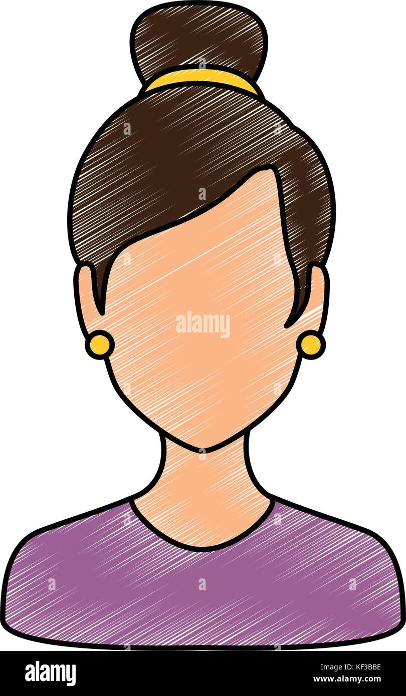 beautiful woman avatar character vector illustration design Stock ...