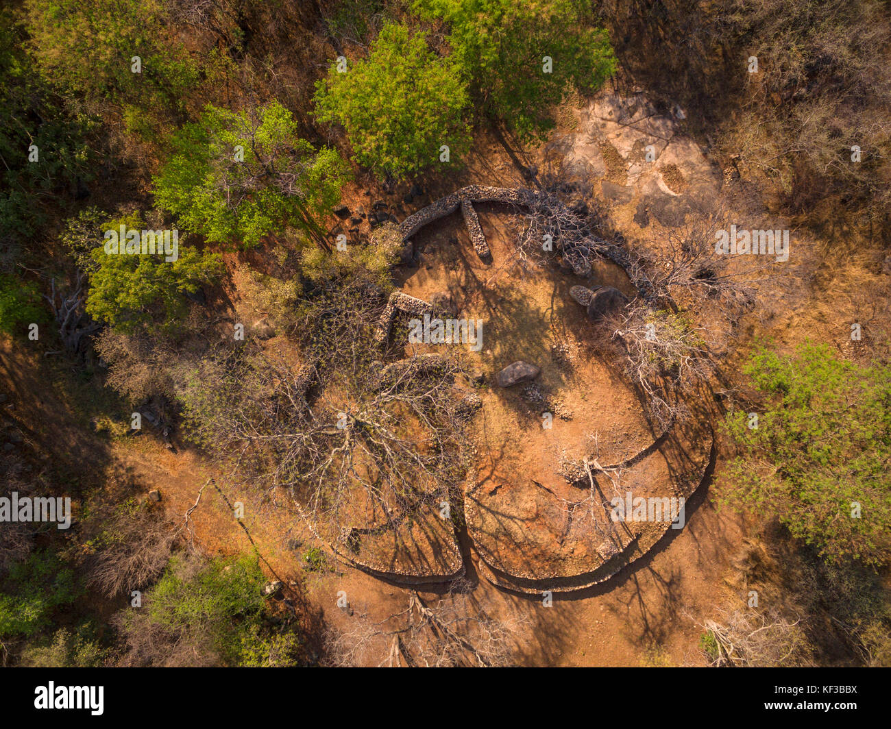 An aerial view of Zimbabwe's Khami Ruins Stock Photo - Alamy