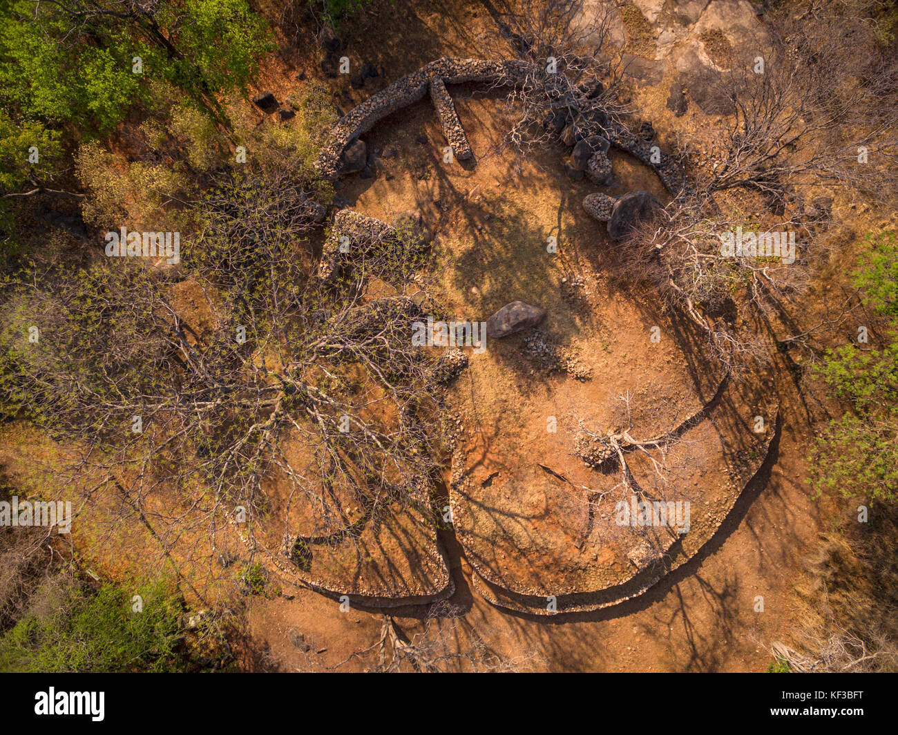 An aerial view of Zimbabwe's Khami Ruins Stock Photo - Alamy