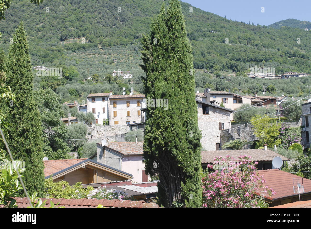 landscape of a small ancient village among the Italian hills Stock ...
