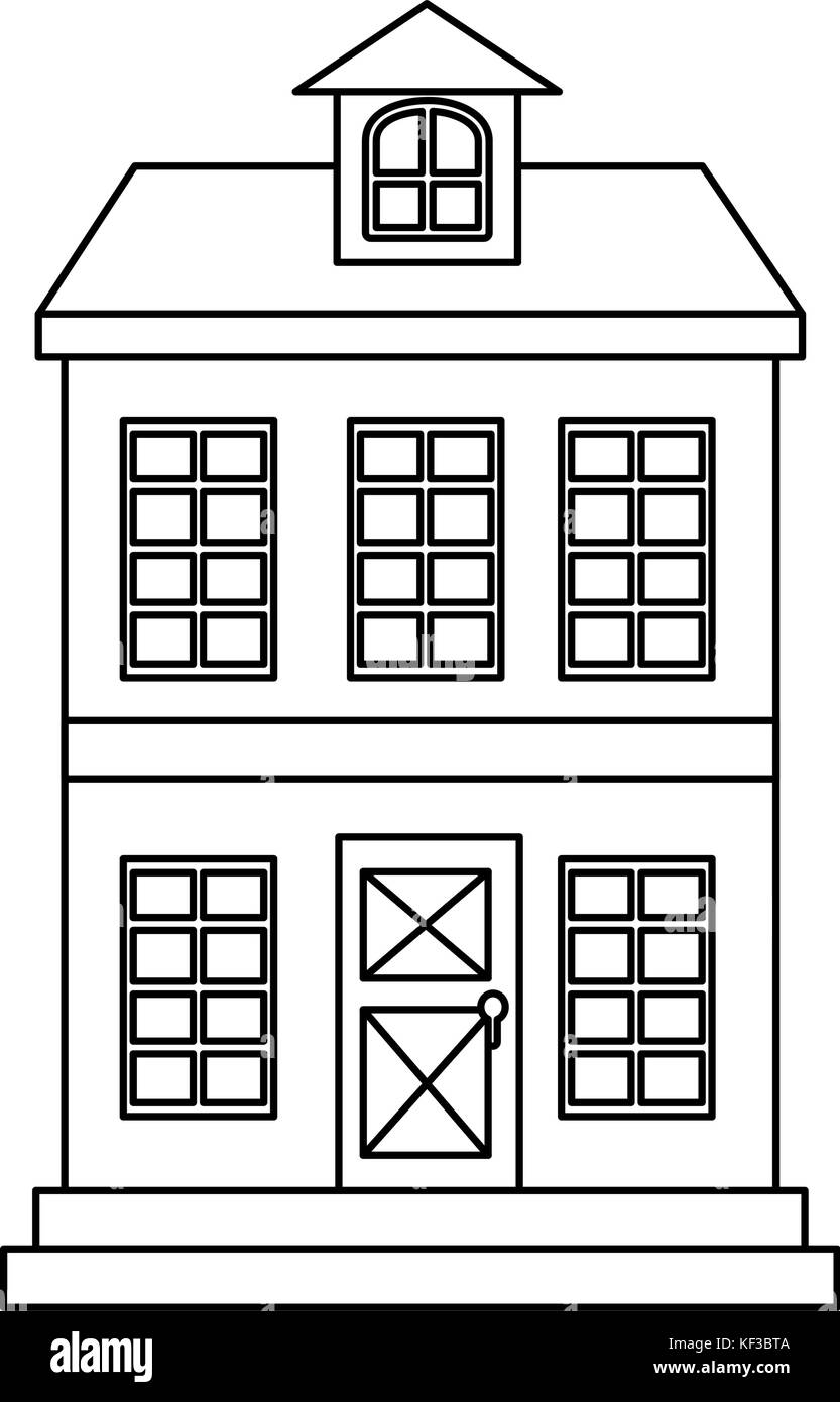 mansion front isolated icon vector illustration design Stock Vector ...