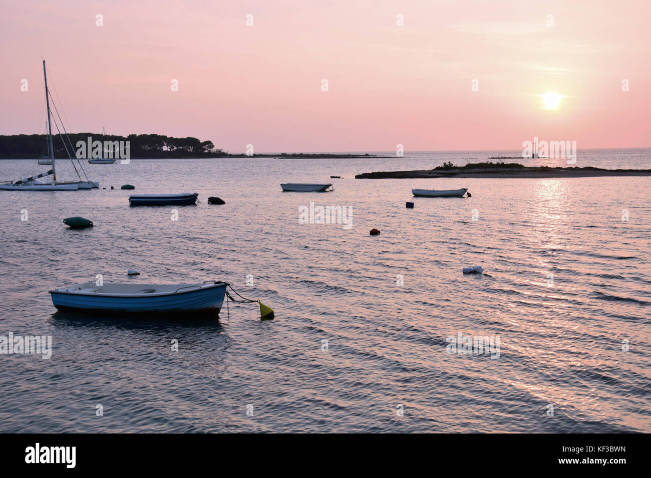 Harbour in Porto Cesareo near Lecce, Italy Stock Photo - Alamy