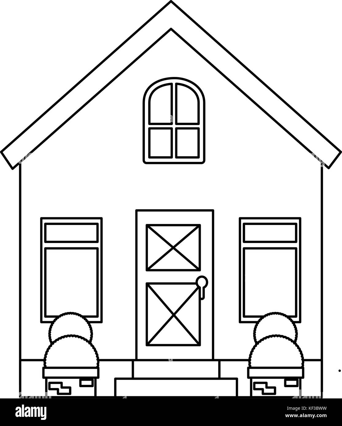 mansion front isolated icon vector illustration design Stock Vector ...