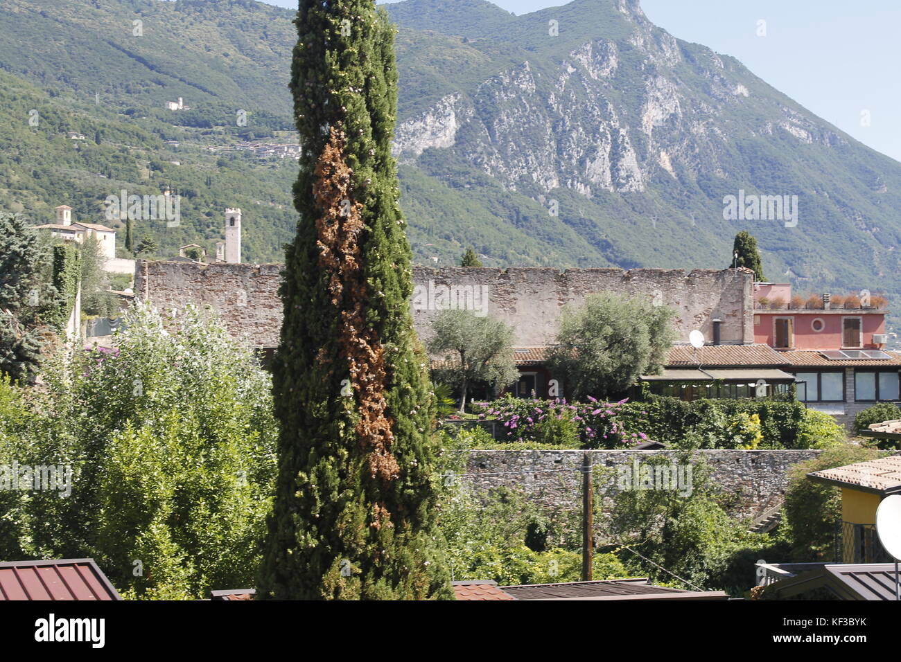 landscape of a small ancient village among the Italian hills Stock ...