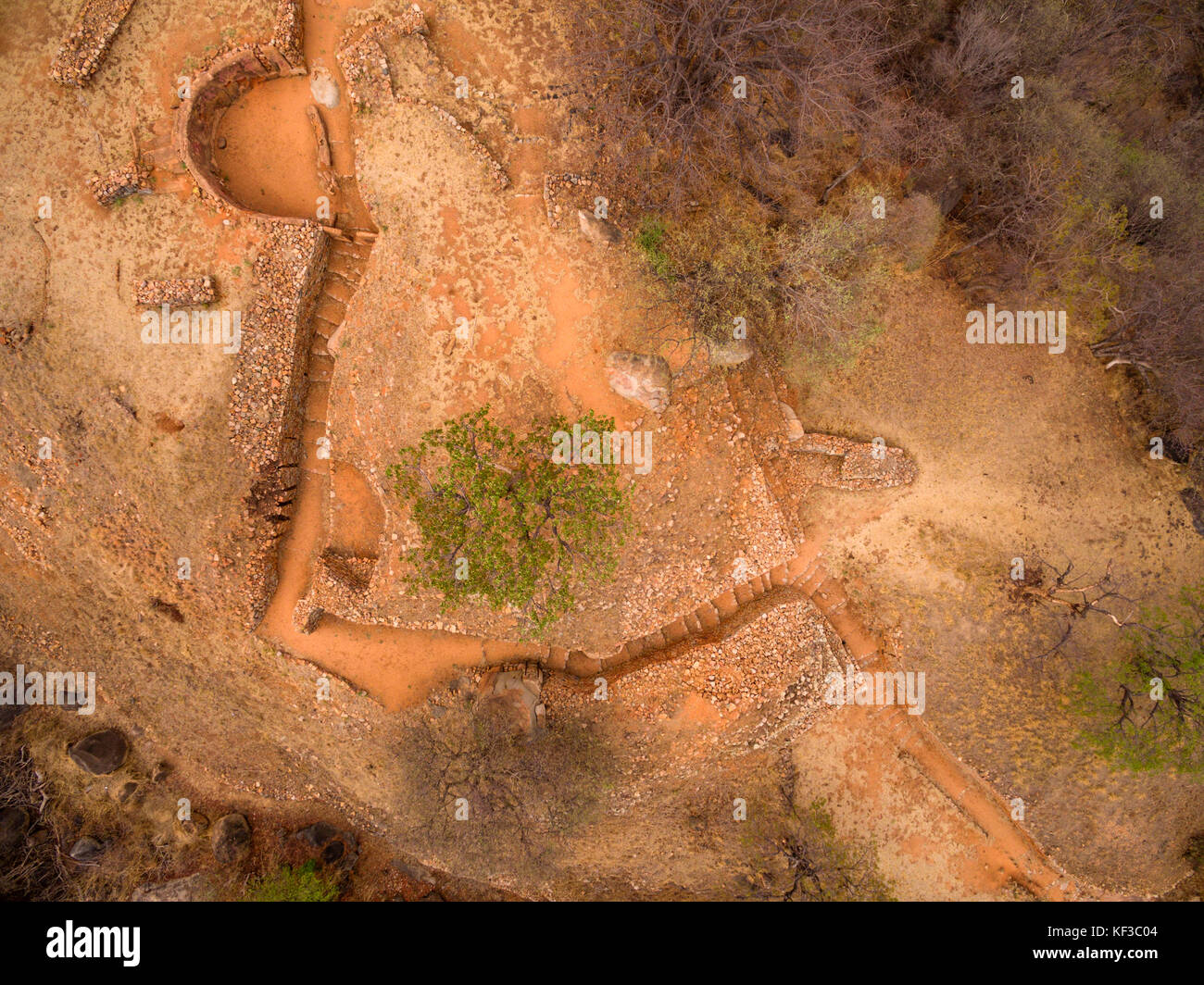 An aerial view of Zimbabwe's Khami Ruins Stock Photo - Alamy