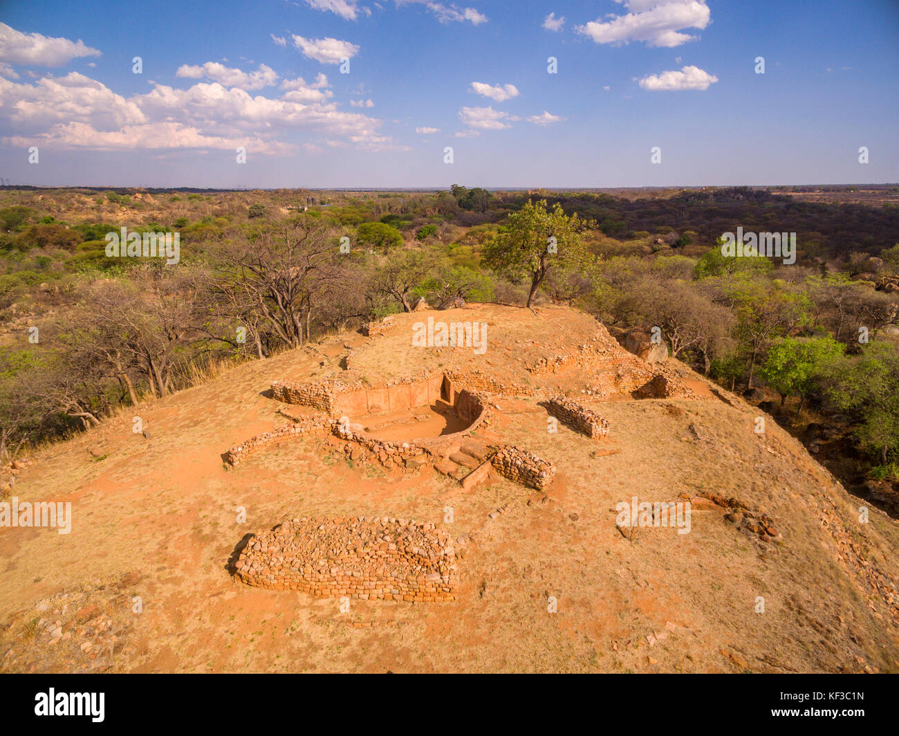 An aerial view of Zimbabwe's Khami Ruins Stock Photo - Alamy